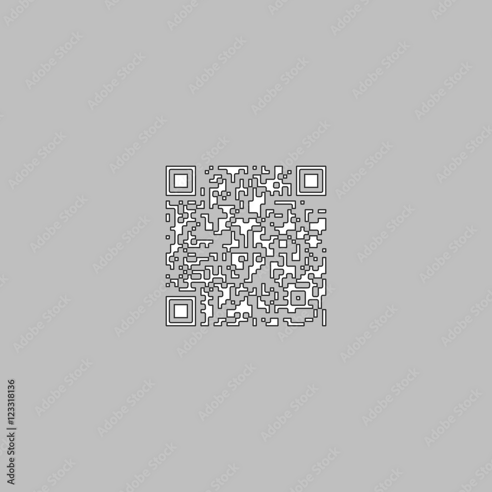 Qr code computer symbol Stock Vector | Adobe Stock