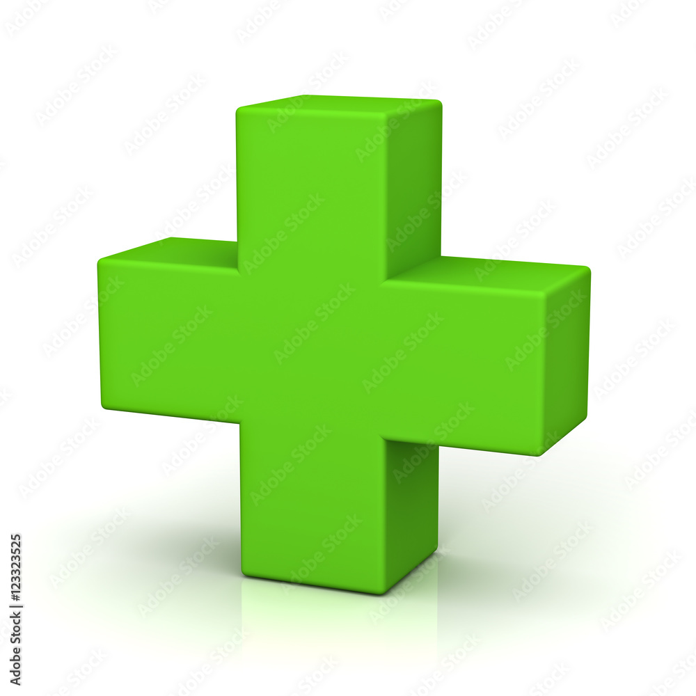 Green Plus Sign Isolated On White Background With Reflection 3D green-plus-sign-isolated-on-white-background-with-reflection-3d
