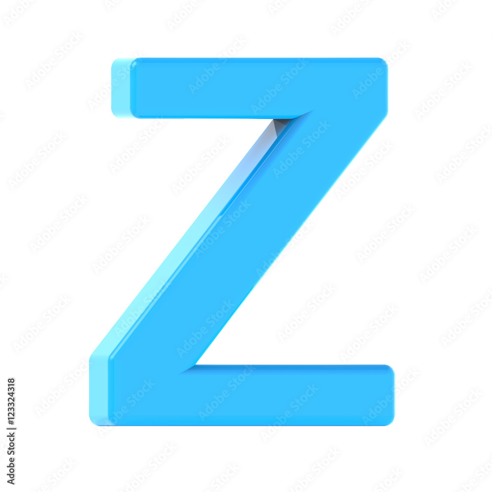 light blue letter Z Stock Illustration | Adobe Stock