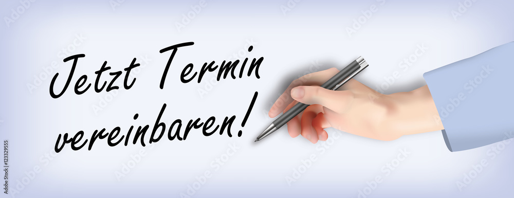 Jetzt Termin vereinbaren Stock-Vektorgrafik | Adobe Stock