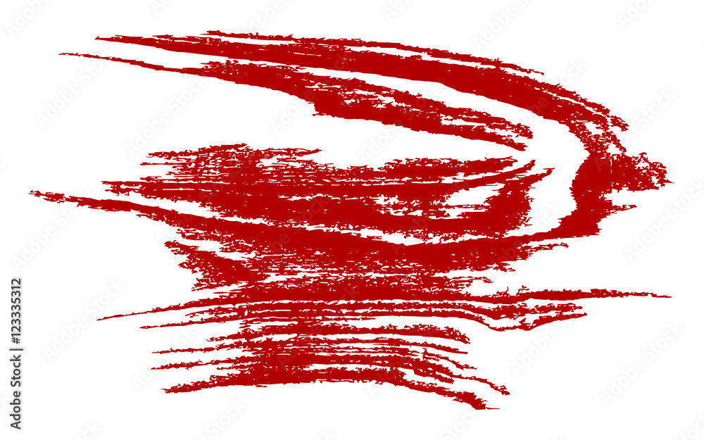 Red spot. Red smear. White background Stock Vector | Adobe Stock