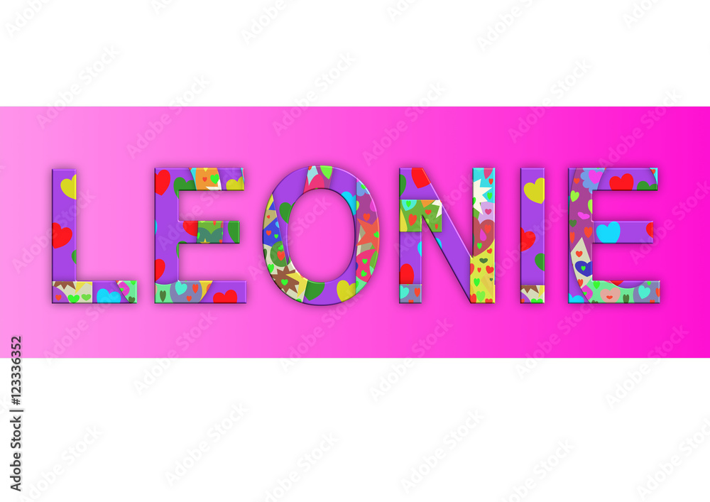 Vorname Leonie, Grafik Stock Vector | Adobe Stock