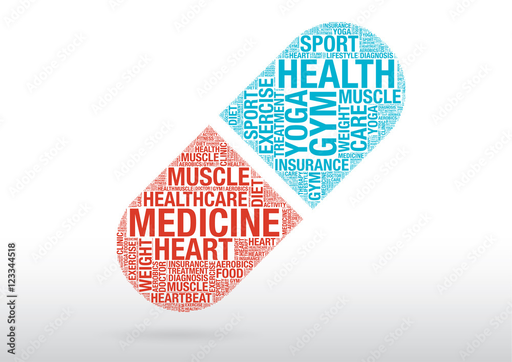 Medical pill vector word cloud concept illustration Stock Vector ...