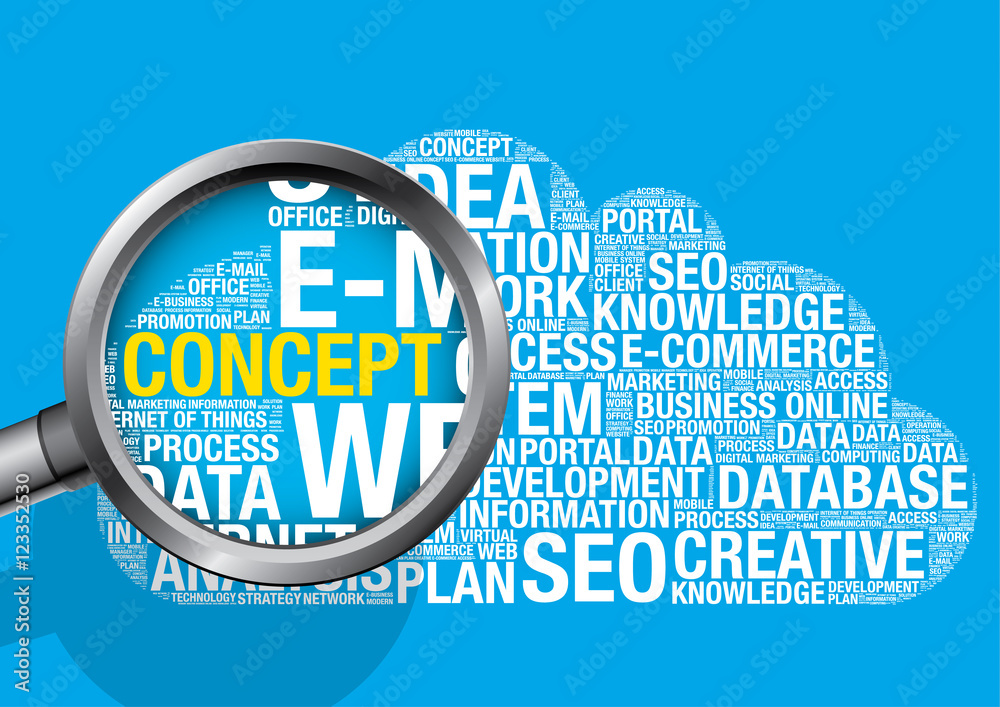 Concept in Internet of Things word cloud vector illustration Stock ...