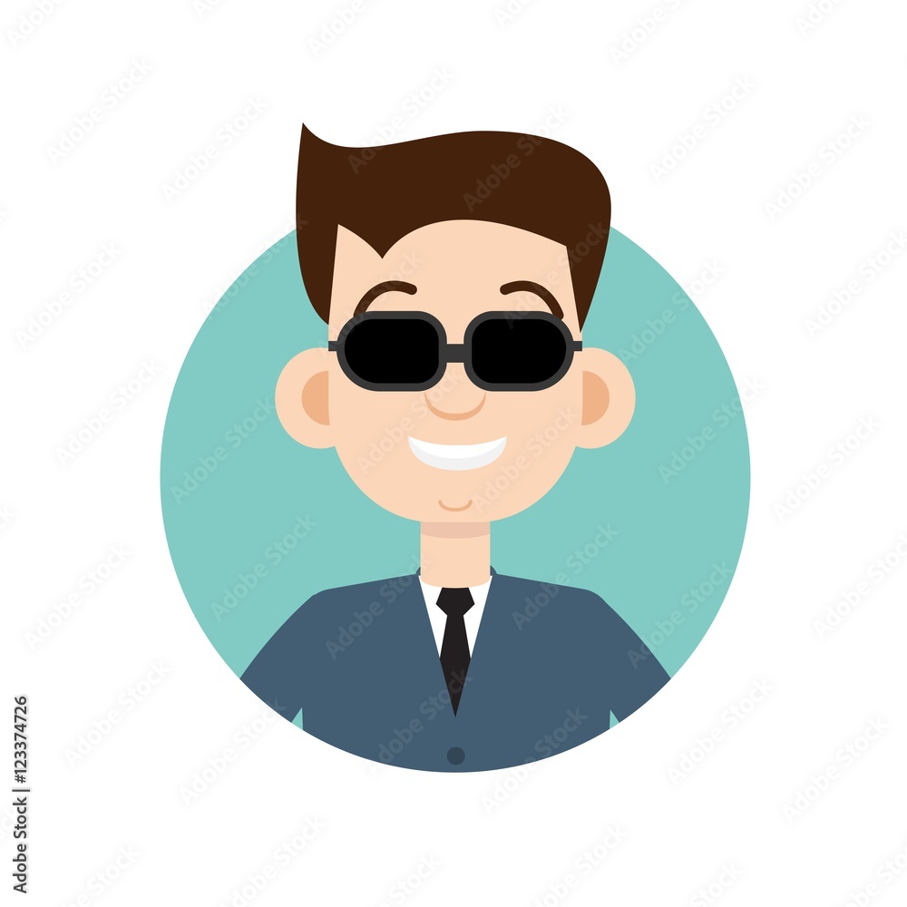 blind man icon Stock Vector | Adobe Stock