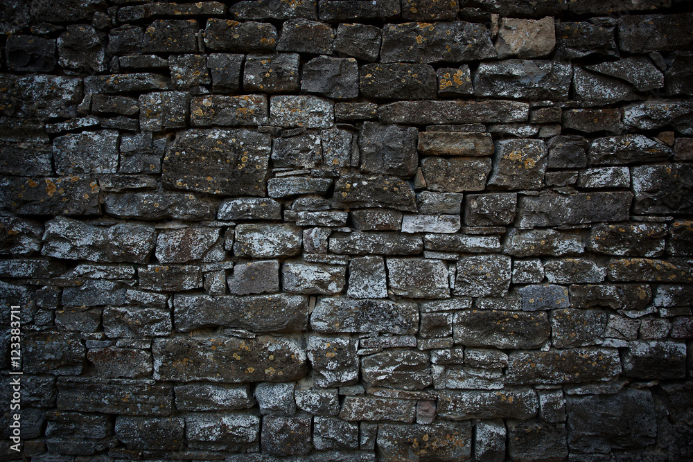 Ancient wall built Stock Photo | Adobe Stock