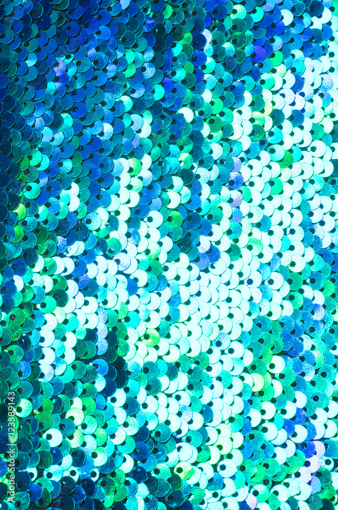 Beautiful iridescent sequins texture, which is looking like fish scales ...