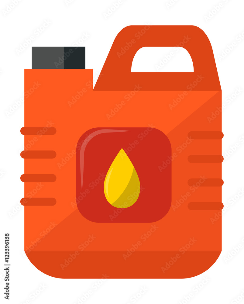 Jerry can vector illustration. Stock Vector | Adobe Stock