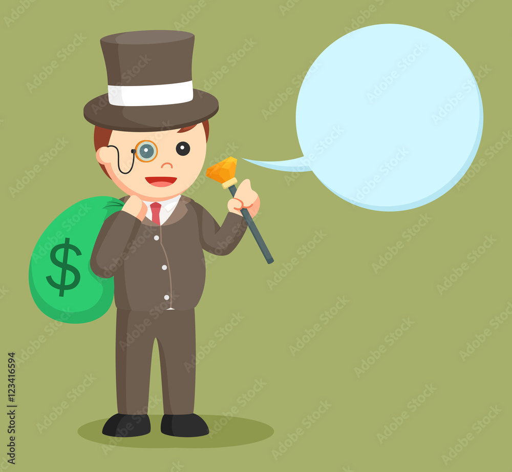 Fat Rich Man Cartoon