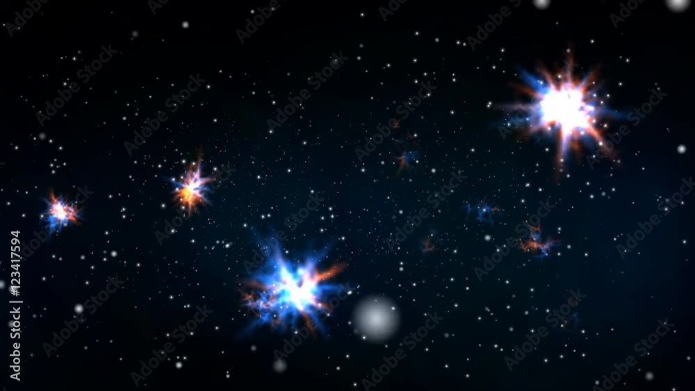 Plasma in cosmos, in space. The ionized gas, containing dust particles ...