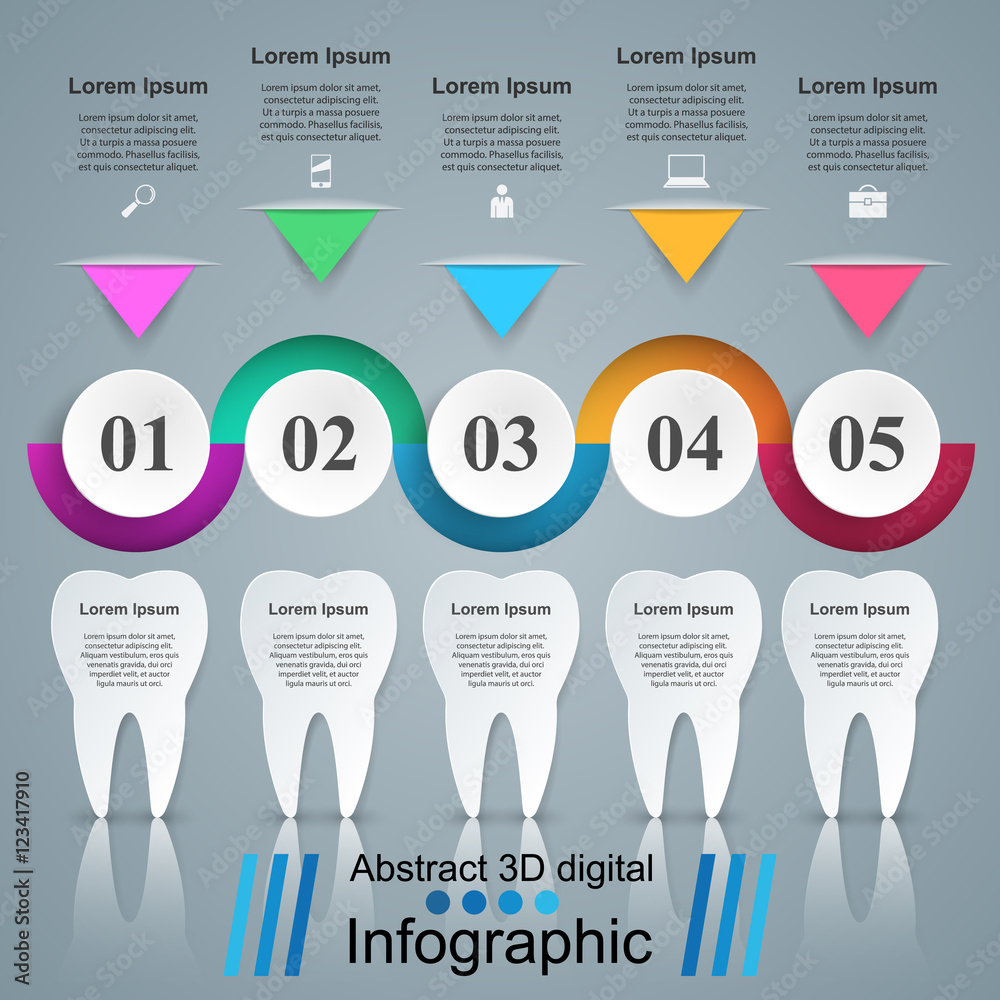 Infographic Chart With Teeth Numbers Customdesigned