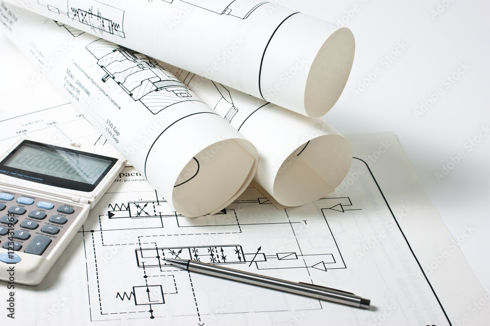 technical drawings Stock Photo | Adobe Stock