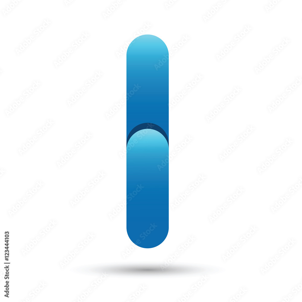 I font vector with blue color on White background, Futuristic fo Stock ...