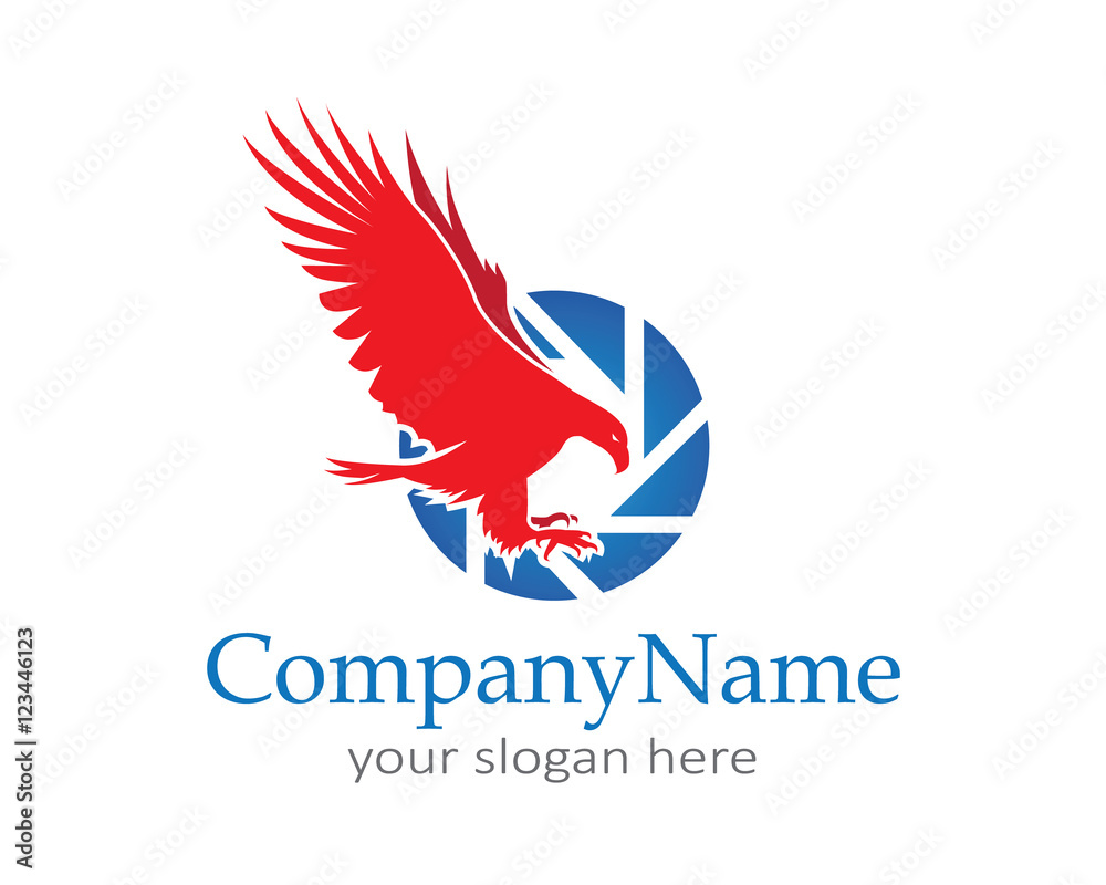 Vetor de Eagle Camera Logo Vector do Stock | Adobe Stock