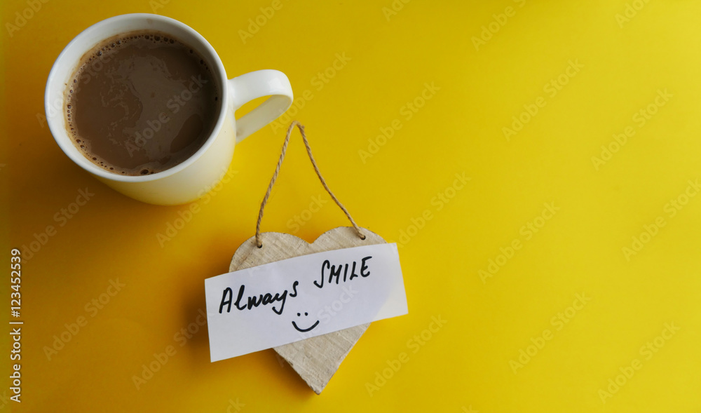 Always smile motivational background Stock Photo | Adobe Stock
