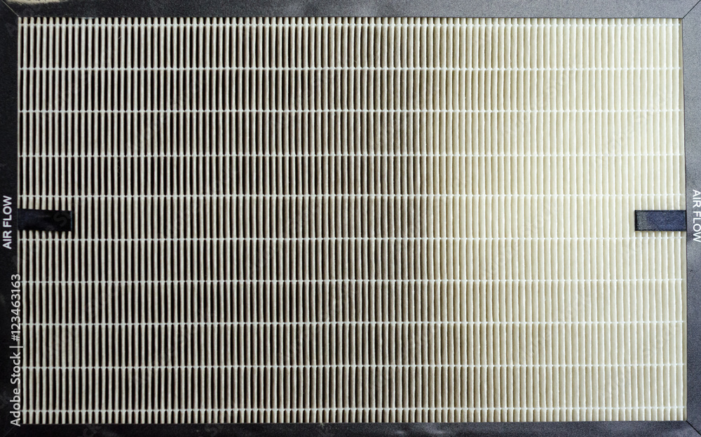 hepa air pollution filter after 240 hours half dirty (for wrong air ...
