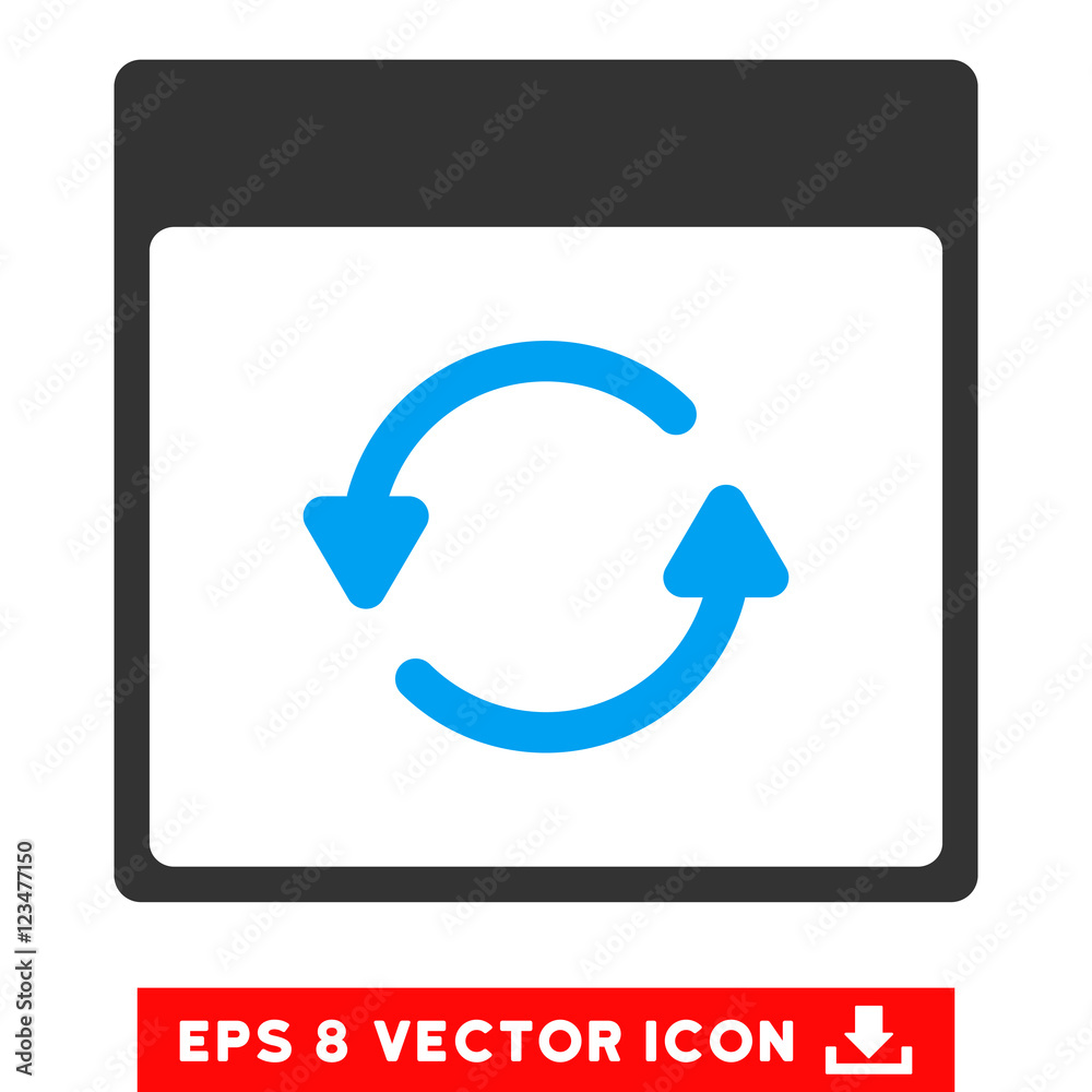 Update Calendar Page icon. Vector EPS illustration style is flat iconic ...