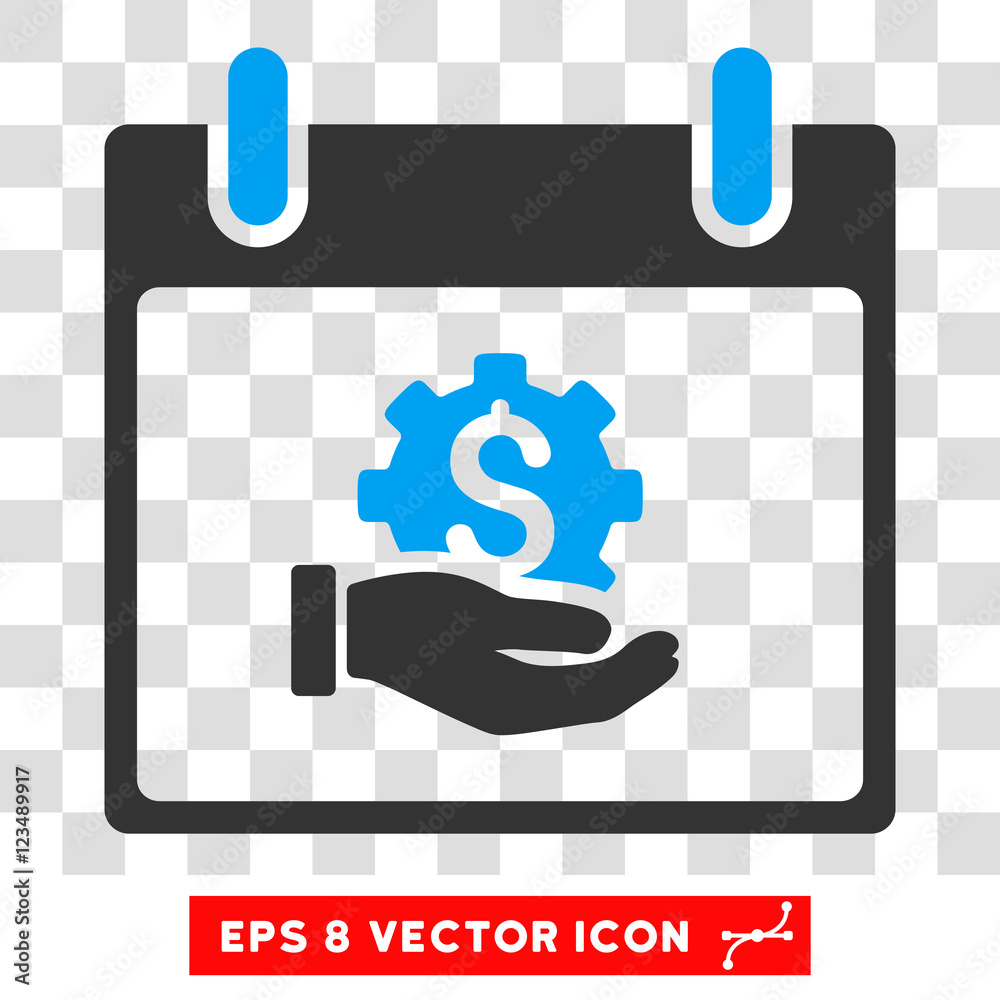 Vector Financial Development Hand Calendar Day EPS vector pictograph ...