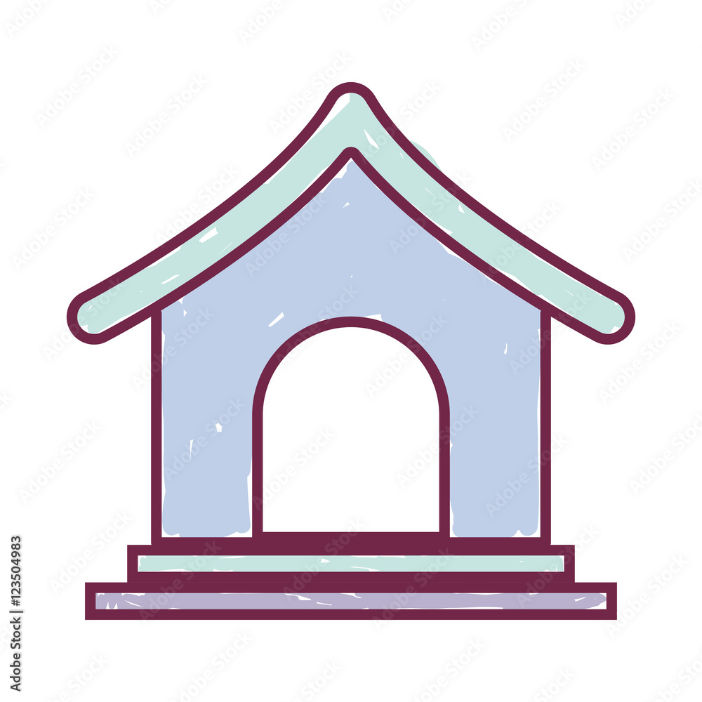 Dog House Silhouette