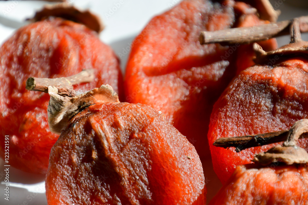 Dried persimmons; Hoshigaki, Kaki Stock Photo | Adobe Stock