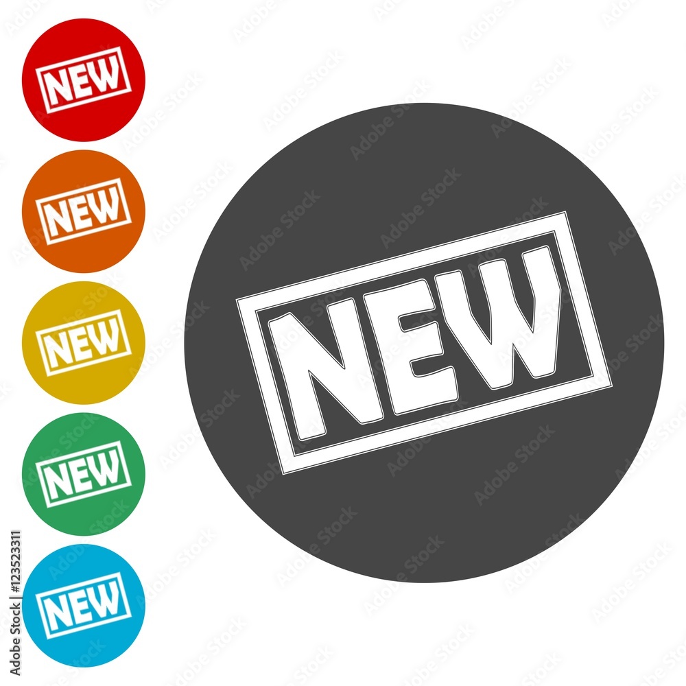 New sign icon. New arrival button symbol Stock Vector | Adobe Stock