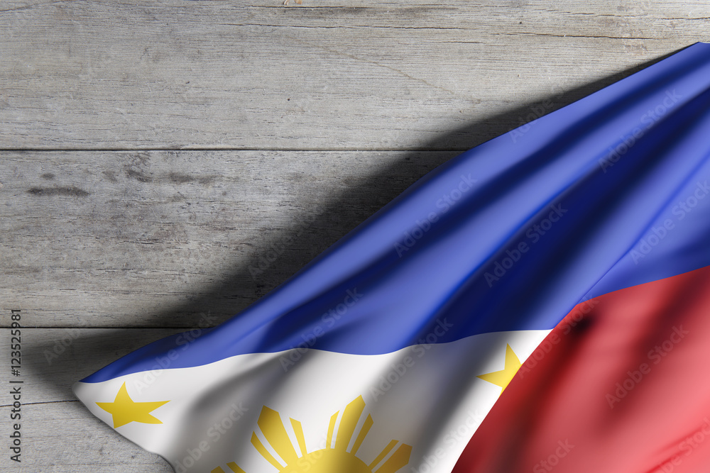 Republic of the Philippines flag waving Stock Illustration | Adobe Stock