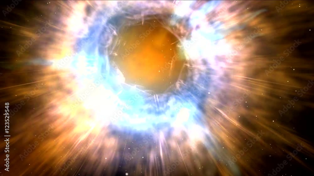 Formation of black hole or wormhole. The boundary of the black hole ...