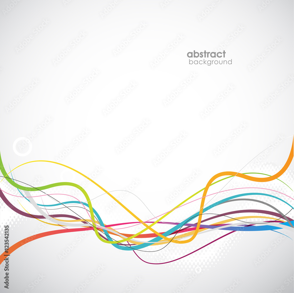 Abstract simple lines in footer. Vector art Stock Vector | Adobe Stock