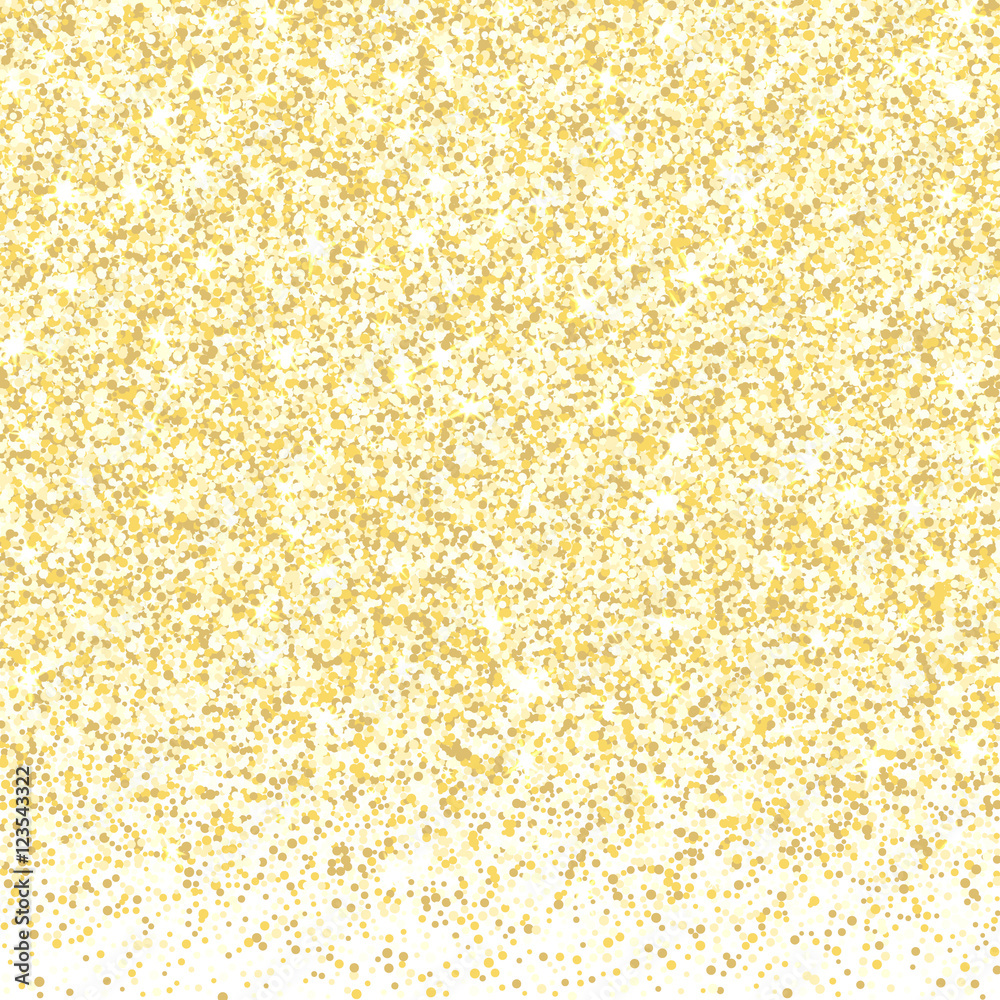 Gold glitter texture. Golden shiny sparkles on white background. Stock ...