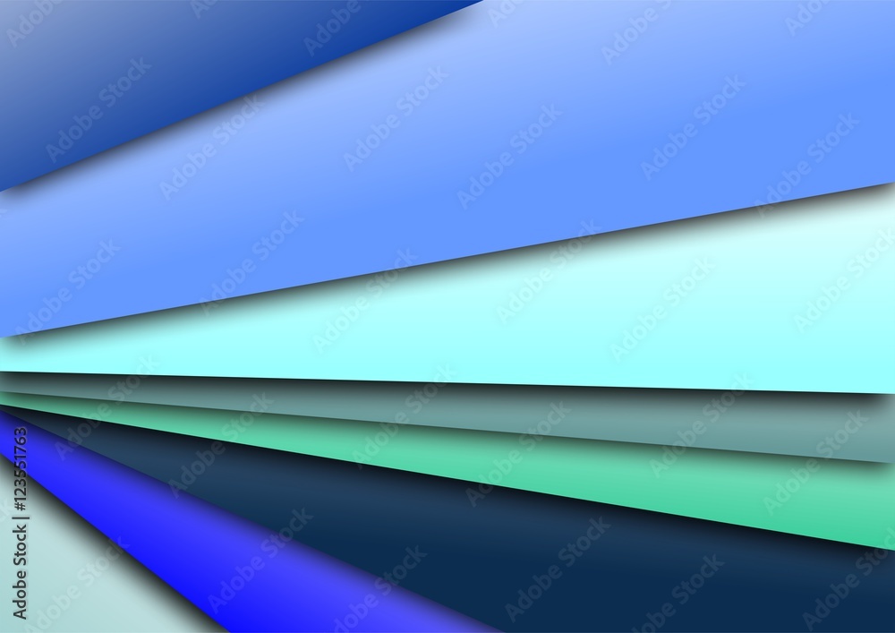 Linear chromatic experimentation in blue and light blue Stock ...