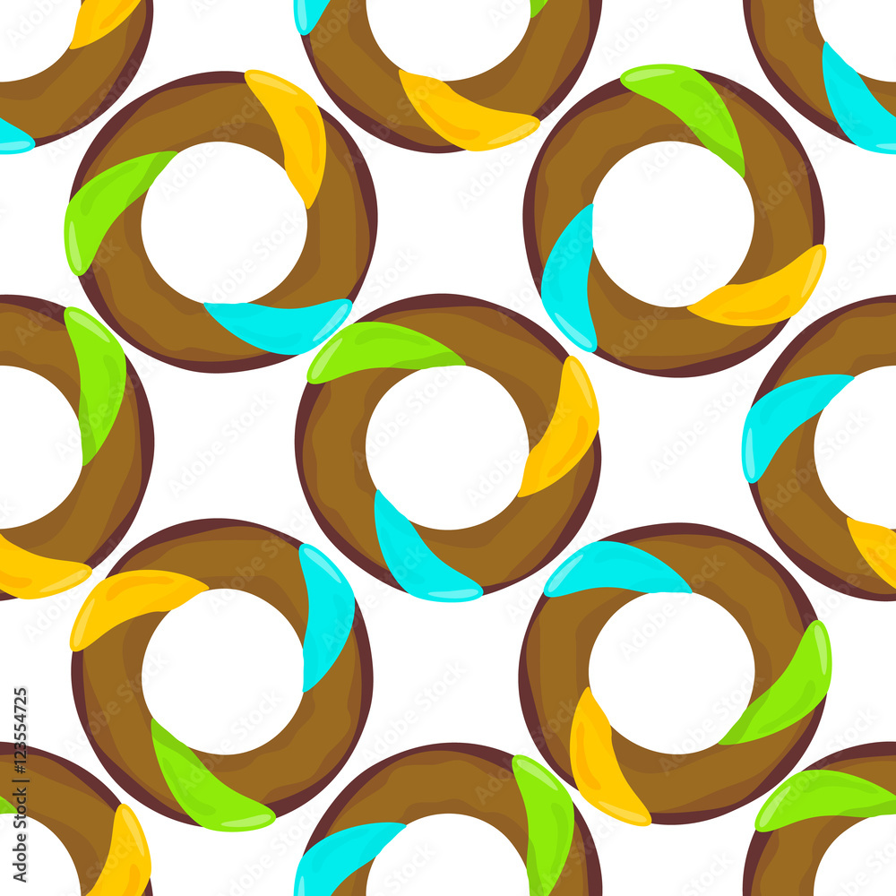 Donut Seamless Background Texture Pattern Stock Vector | Adobe Stock