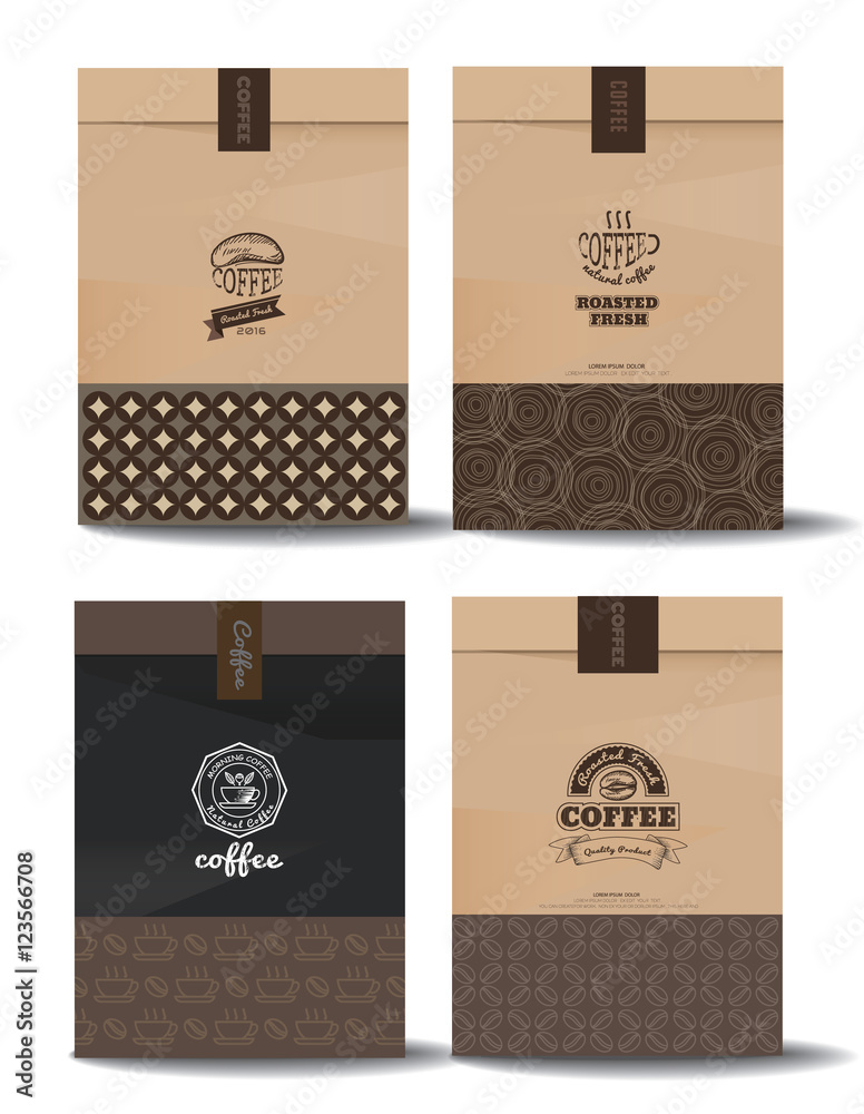 paper package design mock up template.cafe and restaurant packaging ...