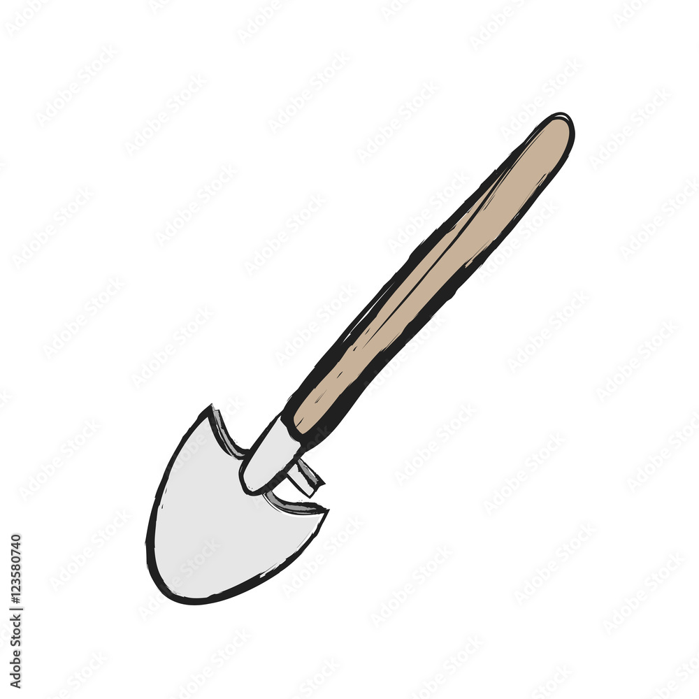 cartoon shovel Stock Illustration | Adobe Stock