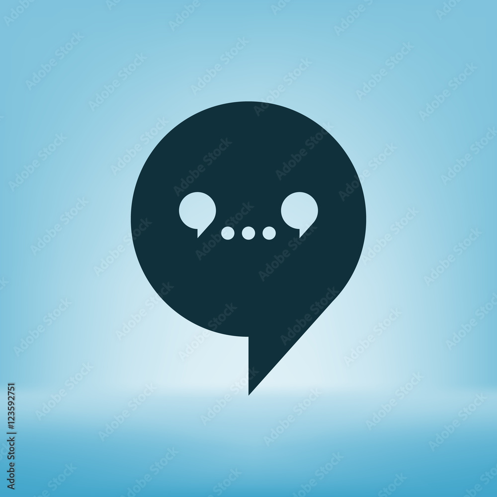 Dialog vector web icon Stock Vector | Adobe Stock