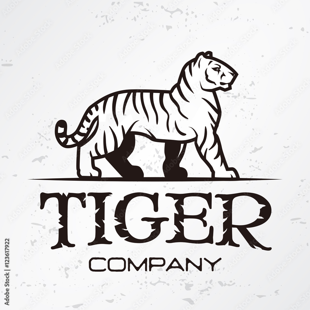 Vintage Tiger Logo