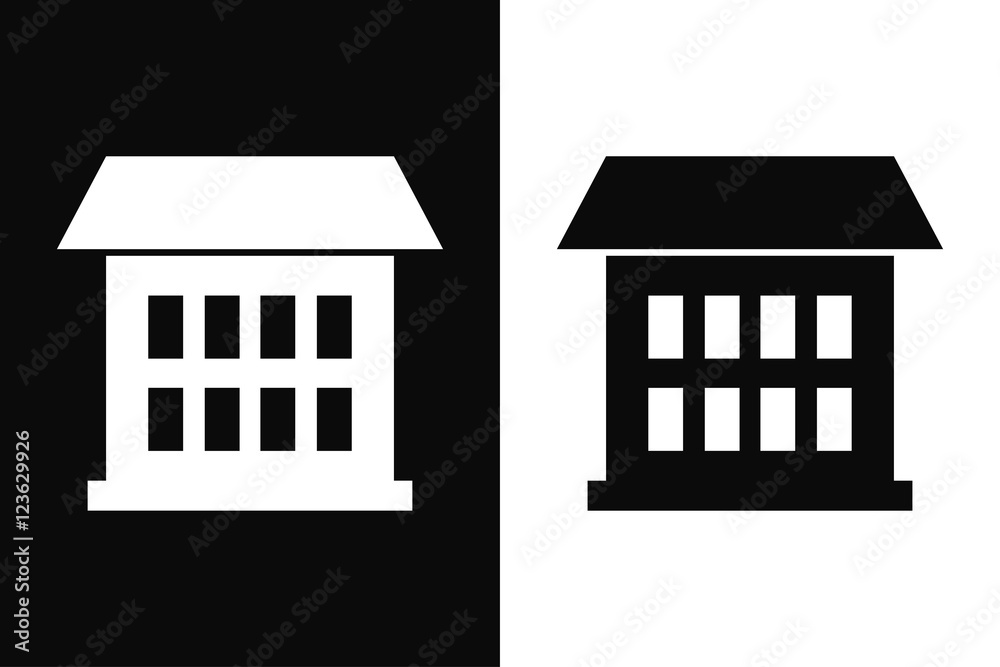 residential building icon vector Stock Illustration | Adobe Stock