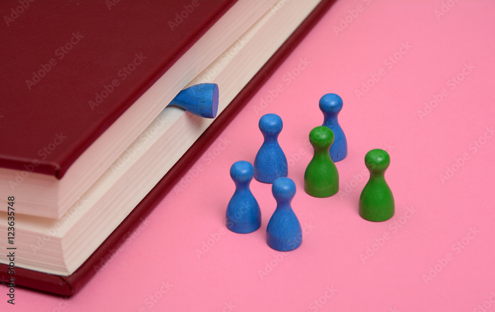 Knowledge Gain from Book Concept with Dice going into Stock Photo ...