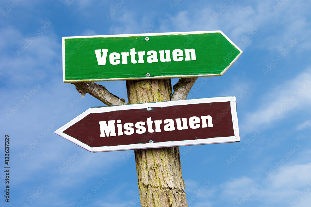 Schild 127 - Vertrauen Stock-Illustration | Adobe Stock