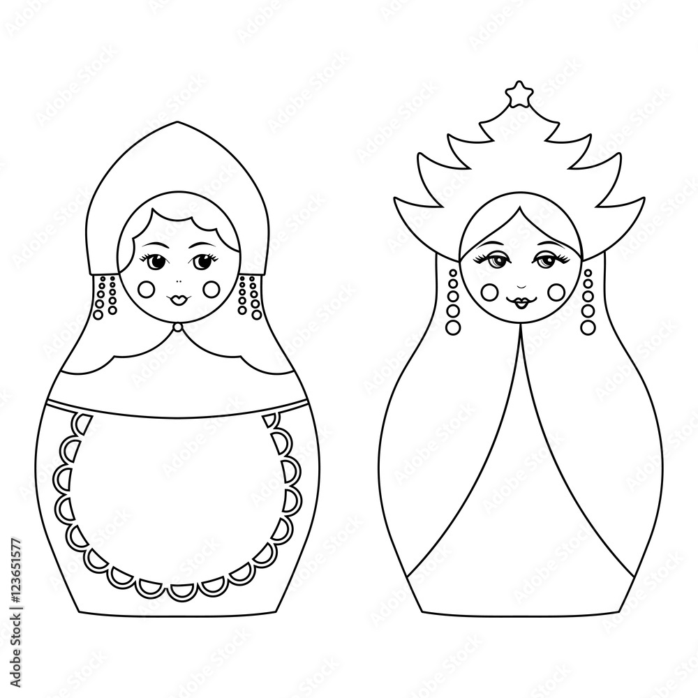 Russian traditional wooden toys, babushka, matryoshka, simple beauty ...