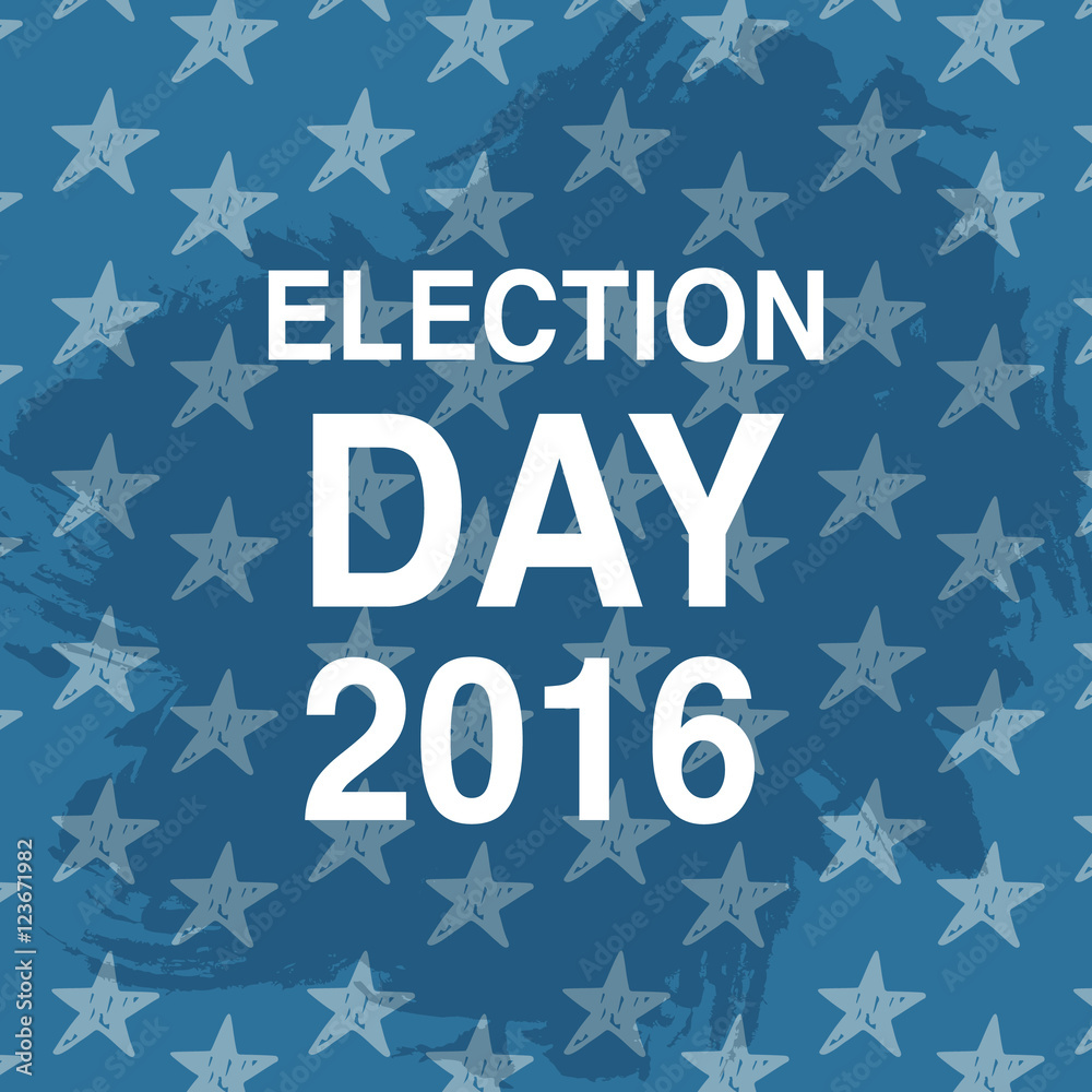 Election day poster. 2016 USA Stock Vector | Adobe Stock