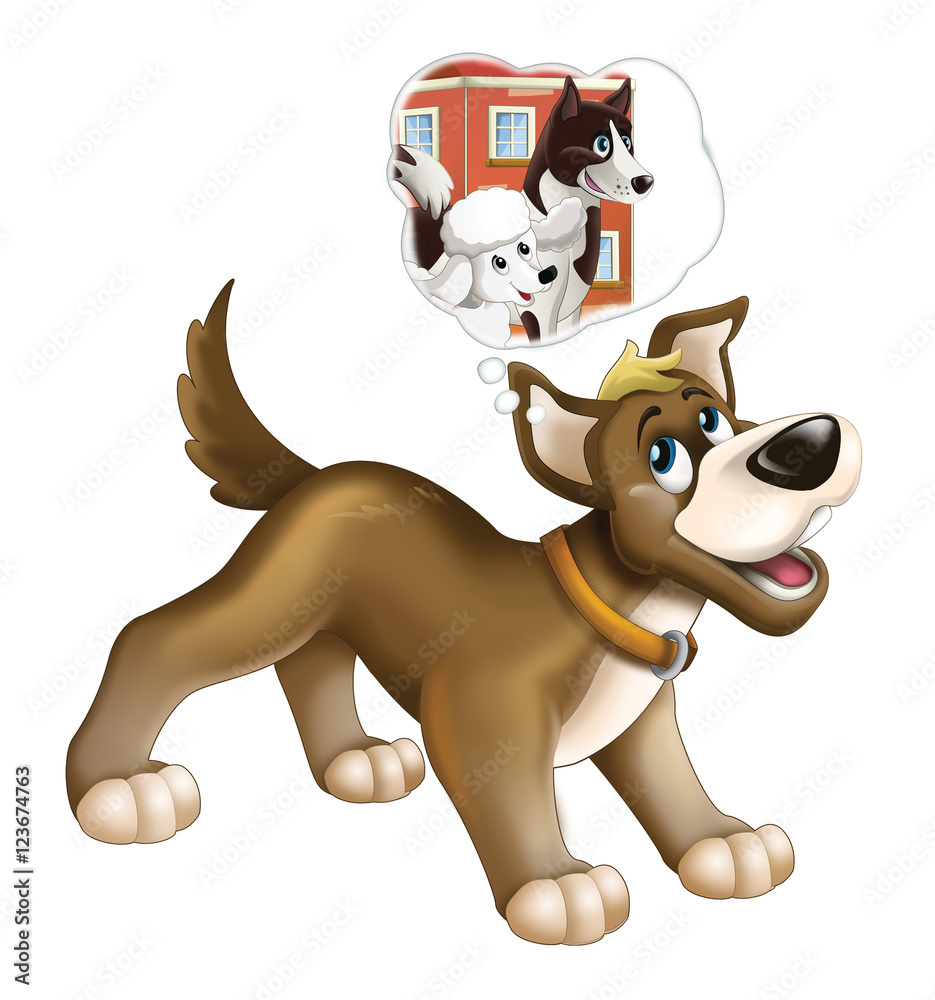 Farm Dog Clipart Cartoon