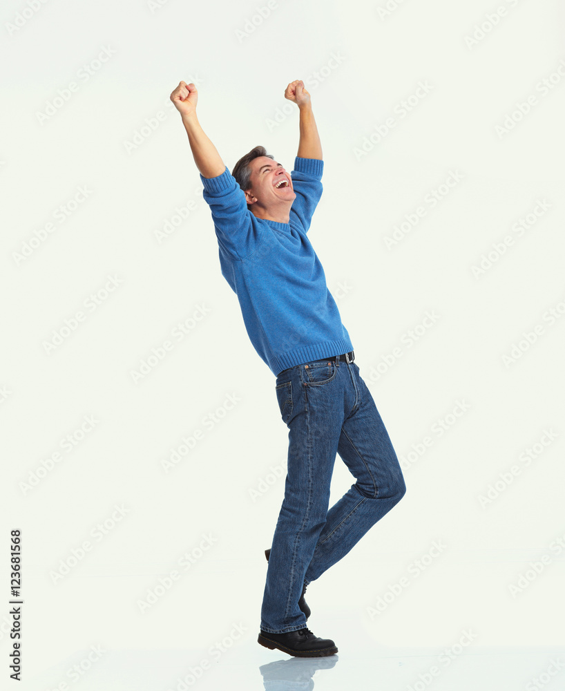 Happy man. Stock Photo | Adobe Stock