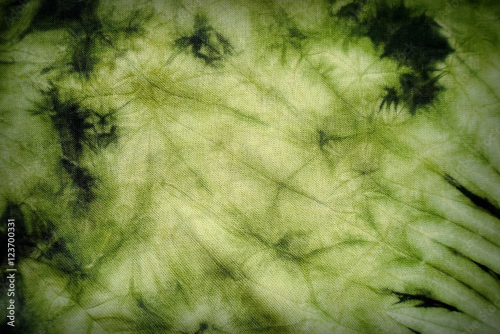 colorful green tie dye fabric pattern texture for background Stock ...