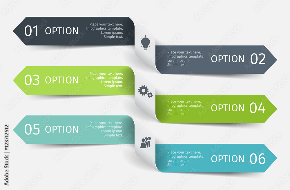 Vector elements for Infographics design. List for diagram, workflow ...