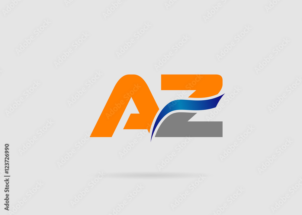 Letter a and z logo vector Stock Vector | Adobe Stock