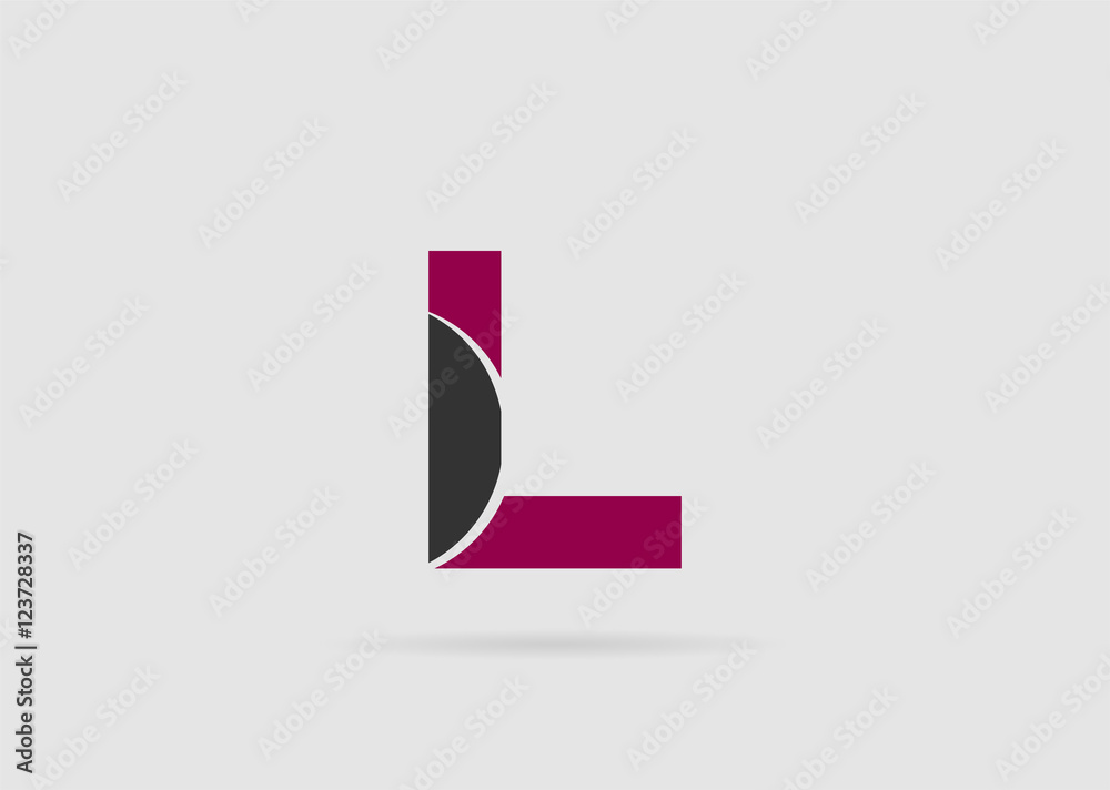 Letter L logo design Stock Vector | Adobe Stock