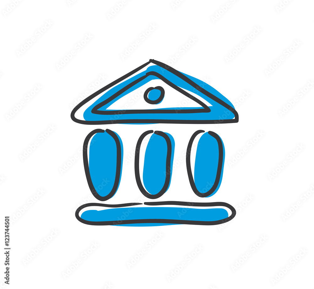 Stick Figure Series Icon / Bank Stock Vector | Adobe Stock