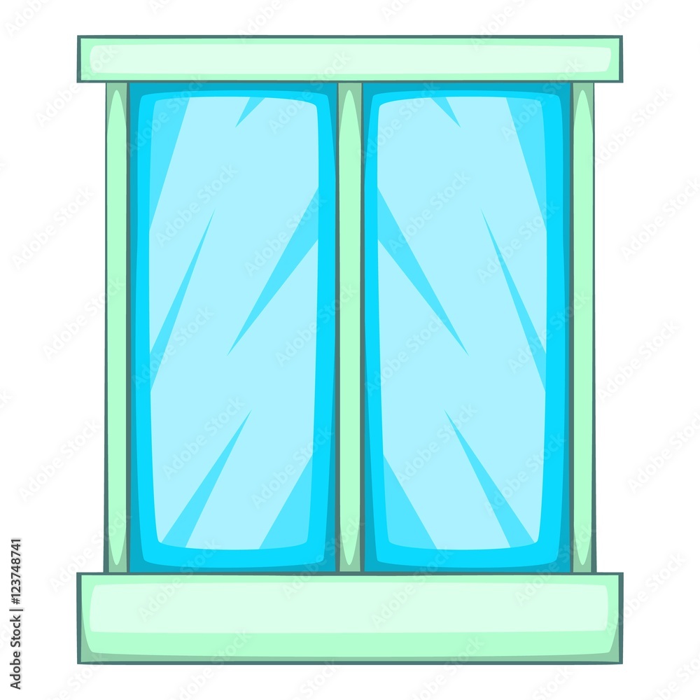 Window icon. Cartoon illustration of window vector icon for web Stock ...
