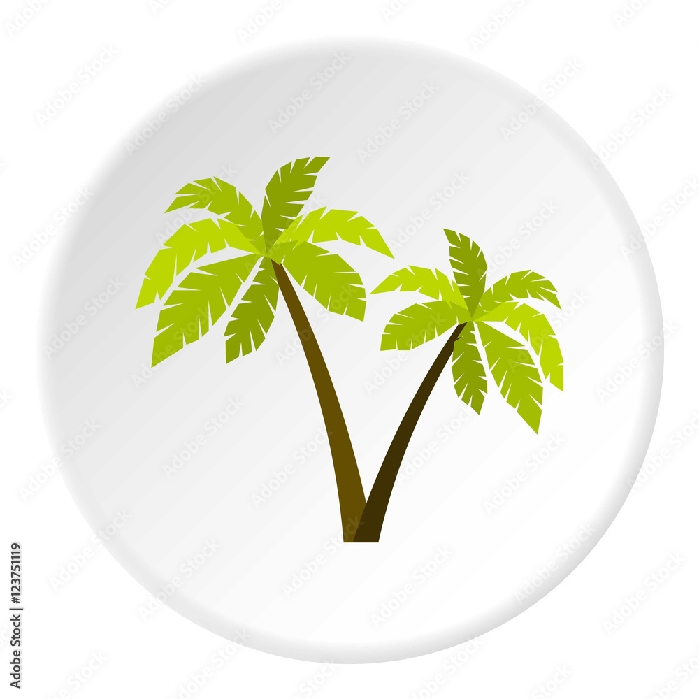 Palms icon. Flat illustration of palms vector icon for web Stock Vector ...