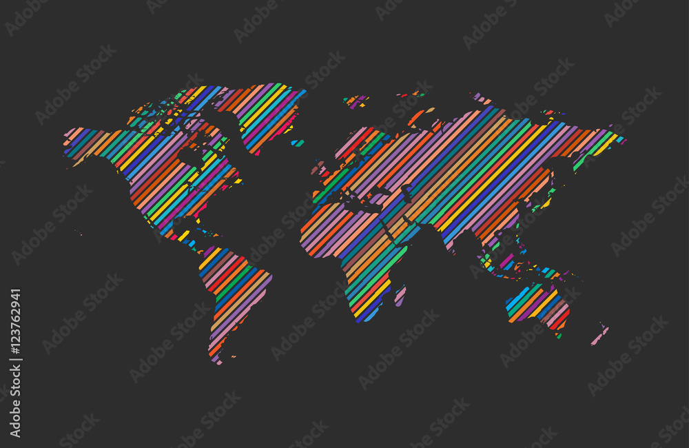 World map logo. World logo. Color world. Creative logo. Travel logo ...